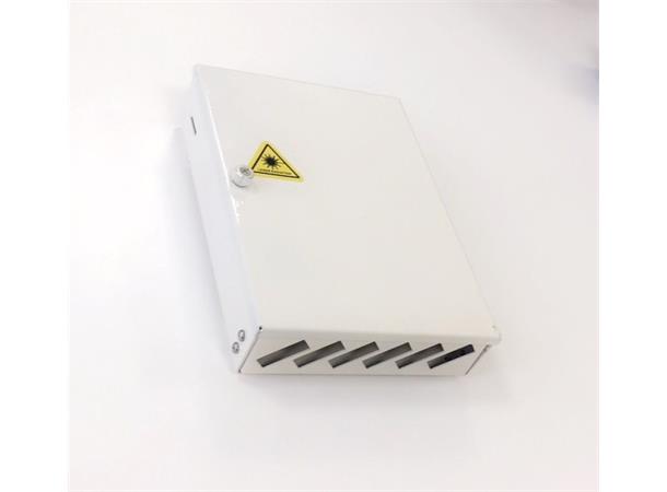 Fiberboks i stål for 6 x SCD/LC Quad B-140 - H-190 - D-40 mm - Alcadon AS