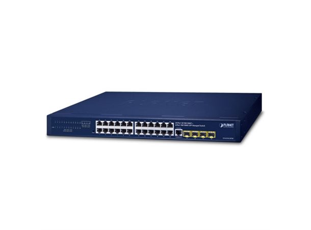 Switch LAN 24p Layer2/4 Managed Planet 24x 10/100/1000-T + 4x 100/1000 ...